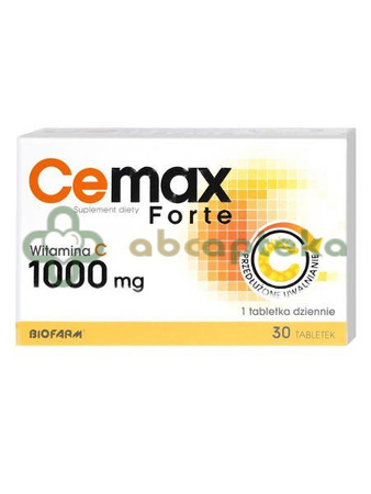 CeMax Forte 1000 mg, 30 tabletek w Apteka Internetowa ABCapteka.pl