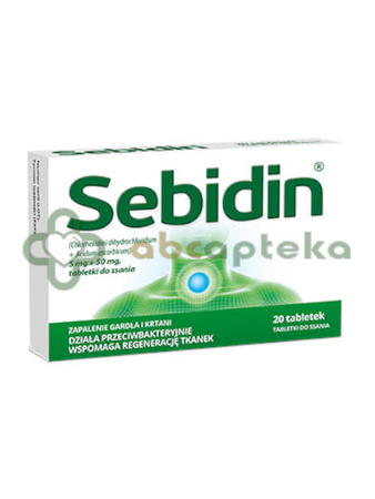 Sebidin, 20 tabletek do ssania w Apteka Internetowa ABCapteka.pl
