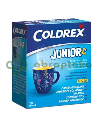 Coldrex Junior C, 10 saszetek w Apteka Internetowa ABCapteka.pl