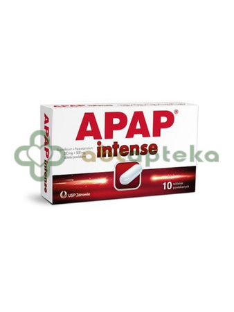 Apap Intense, 200 mg + 500 mg, 10 tabletek w Apteka Internetowa ...