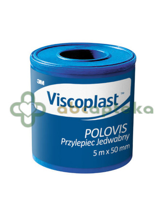 Viscoplast Polovis, przylepiec jedwabny, 5 m x 50 mm, 1 sztuka w Apteka ...