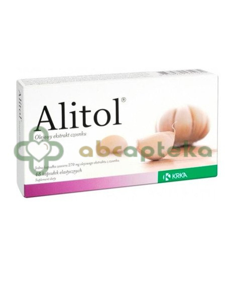 Alitol 270 mg 48 kapsułek | Bez recepty \ Odporność \ Czosnek Bez ...