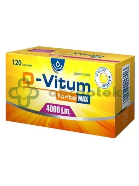 D-Vitum Forte Max 4000 j.m., 120 kapsułek w Apteka Internetowa ABCapteka.pl