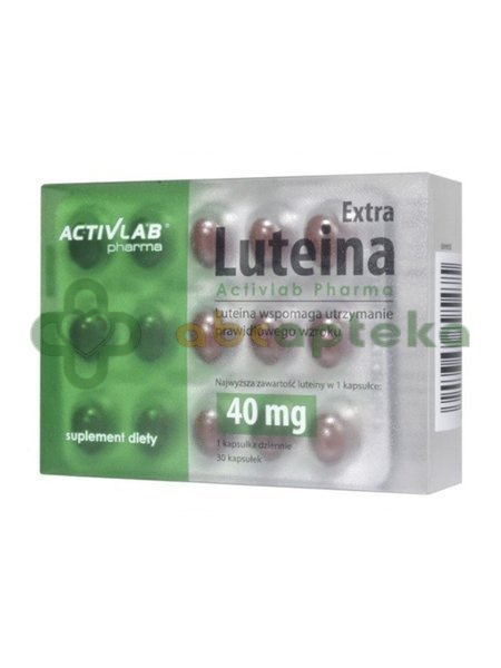 Luteina Extra Activlab Pharma, 30 kapsułek w Apteka Internetowa ...