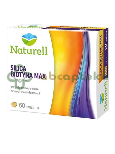 Naturell Silica Biotyna Max, 60 tabletek w Apteka Internetowa ABCapteka.pl