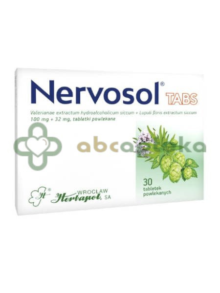 Nervosol Tabs, 30 tabletek powlekanych w Apteka Internetowa ABCapteka.pl