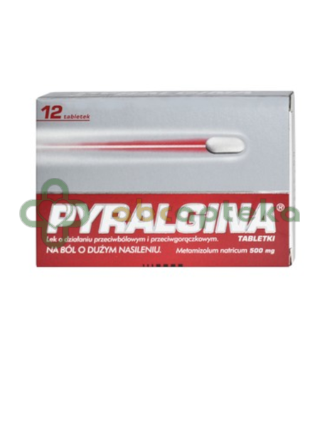 Pyralgina, 500 mg, 12 tabletek w Apteka Internetowa ABCapteka.pl