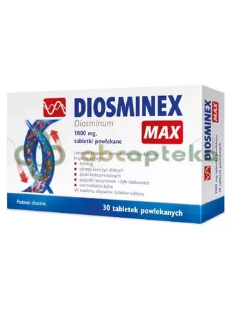 Diosminex Max, 1000 mg, 30 tabletki w Apteka Internetowa ABCapteka.pl