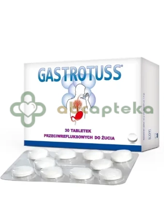 Gastrotuss, przeciwrefluksowe tabletki do żucia 24 tabletki w Apteka ...
