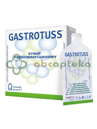 Gastrotuss, syrop przeciwrefluksowy, 20 saszetek x 20 ml w Apteka ...