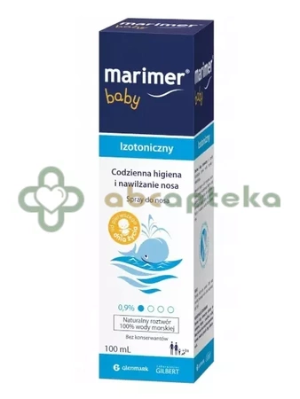 Marimer Baby, woda morska, spray izotoniczny dla niemowląt i dzieci, 100 ml w Apteka Internetowa ...