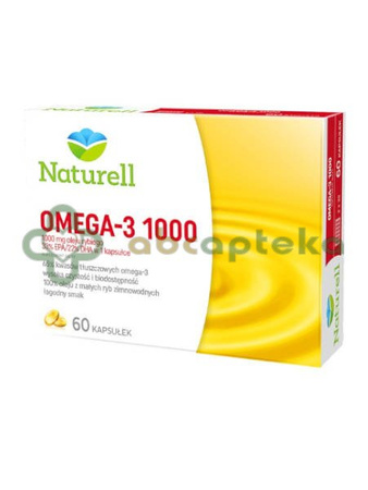 NATURELL Omega-3 1000, 60 kapsułek w Apteka Internetowa ABCapteka.pl