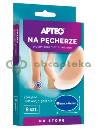 Na pęcherze plastry duże hydrokoloidowe APTEO, 6 sztuk w Apteka ...
