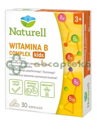 Naturell Witamina B Complex kids, 30 kapsułek w Apteka Internetowa ...