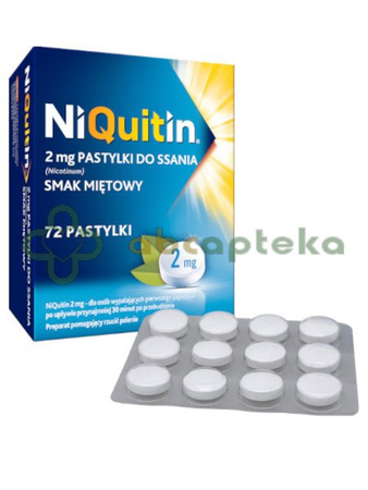 Niquitin 2 mg do ssania 72 past w Apteka Internetowa ABCapteka.pl