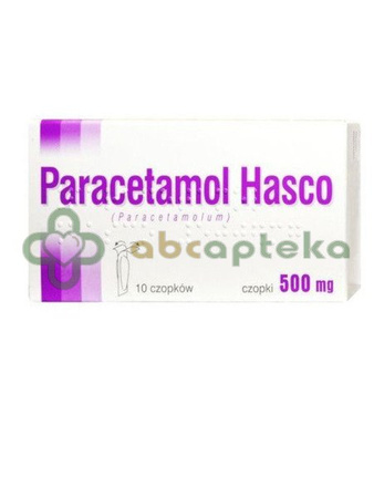 Paracetamol Hasco, 500 mg, 10 czopków w Apteka Internetowa ABCapteka.pl