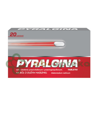 Pyralgina, 500 mg, 20 tabletek w Apteka Internetowa ABCapteka.pl