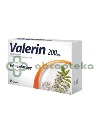 Valerin, 200 mg, 15 tabletek drażowanych w Apteka Internetowa ABCapteka.pl